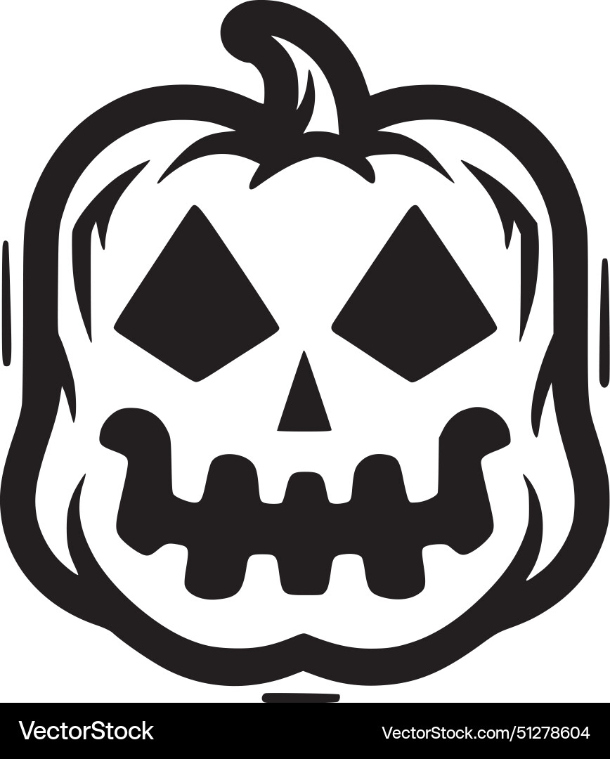Halloween - black and white Royalty Free Vector Image