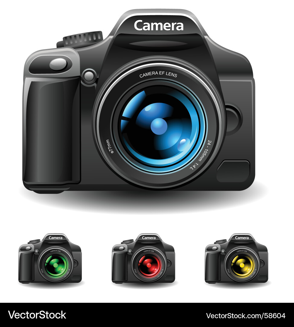 Photo and camera Royalty Free Vector Image - VectorStock