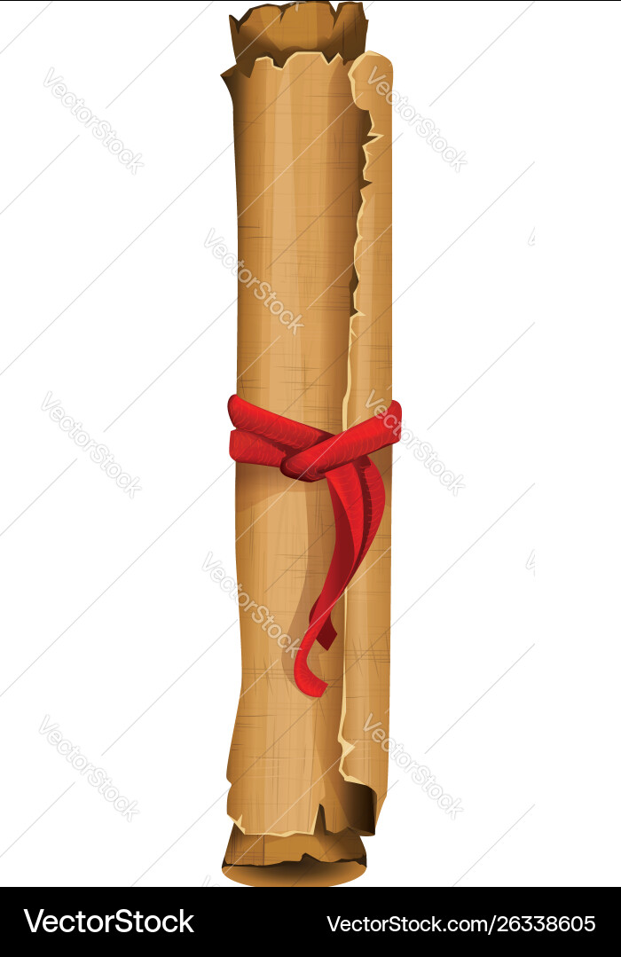 Ancient egypt papyrus scroll cartoon Royalty Free Vector