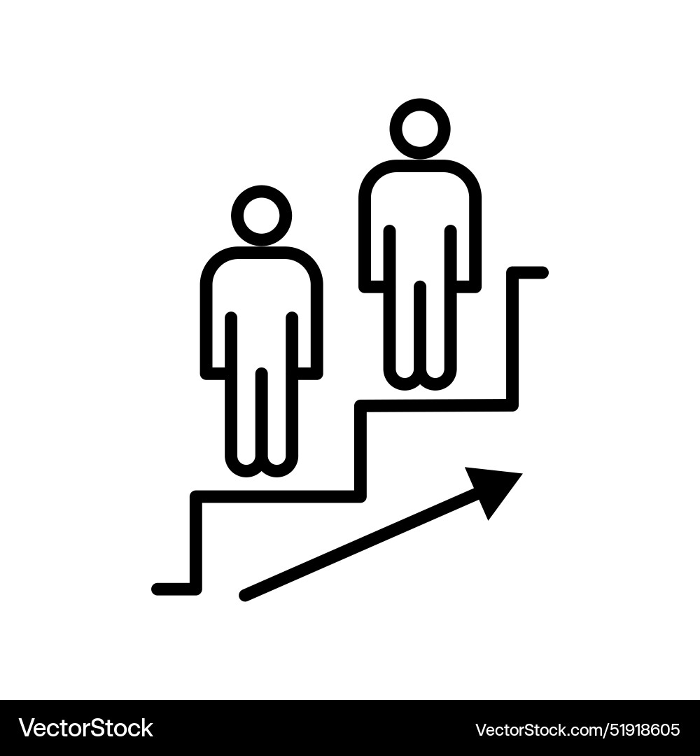 Career icon outline set collection or pack Vector Image