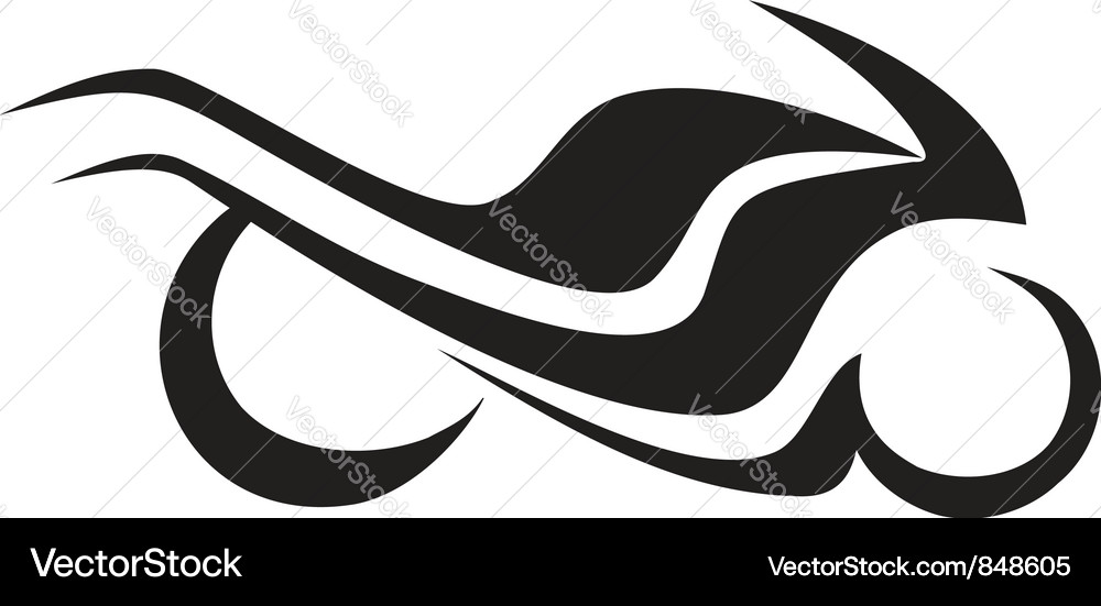 Motorbike symbol Royalty Free Vector Image - VectorStock