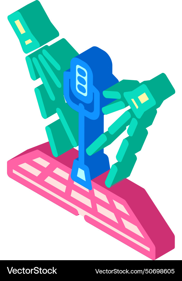 Smoke machine disco party isometric icon Vector Image