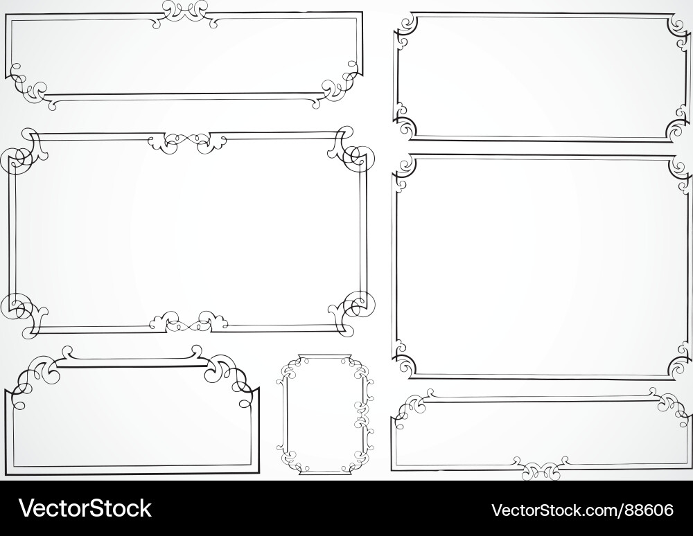 Certificate frames Royalty Free Vector Image - VectorStock