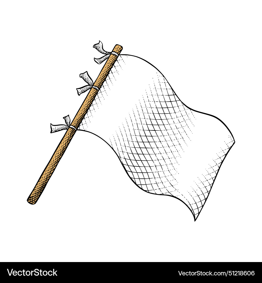 White flag Royalty Free Vector Image - VectorStock