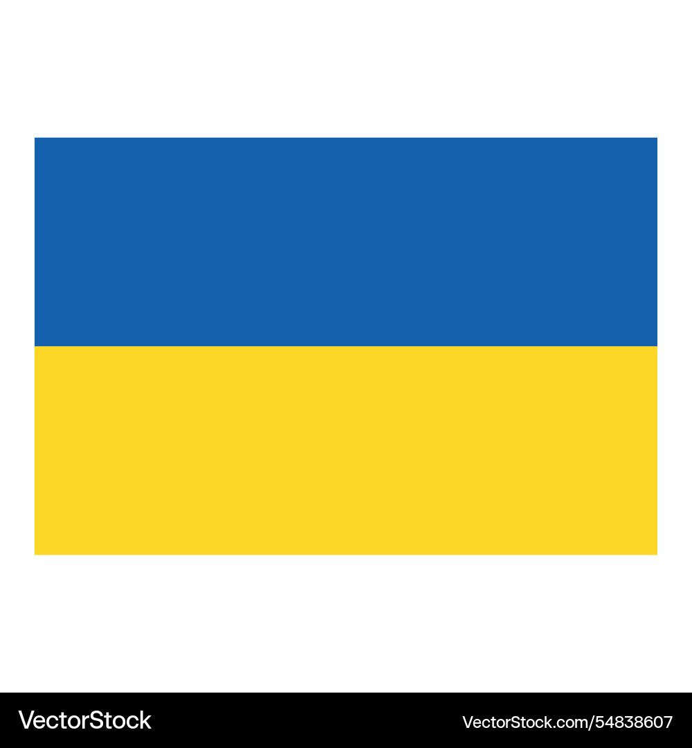 Flag of ukraine Royalty Free Vector Image - VectorStock