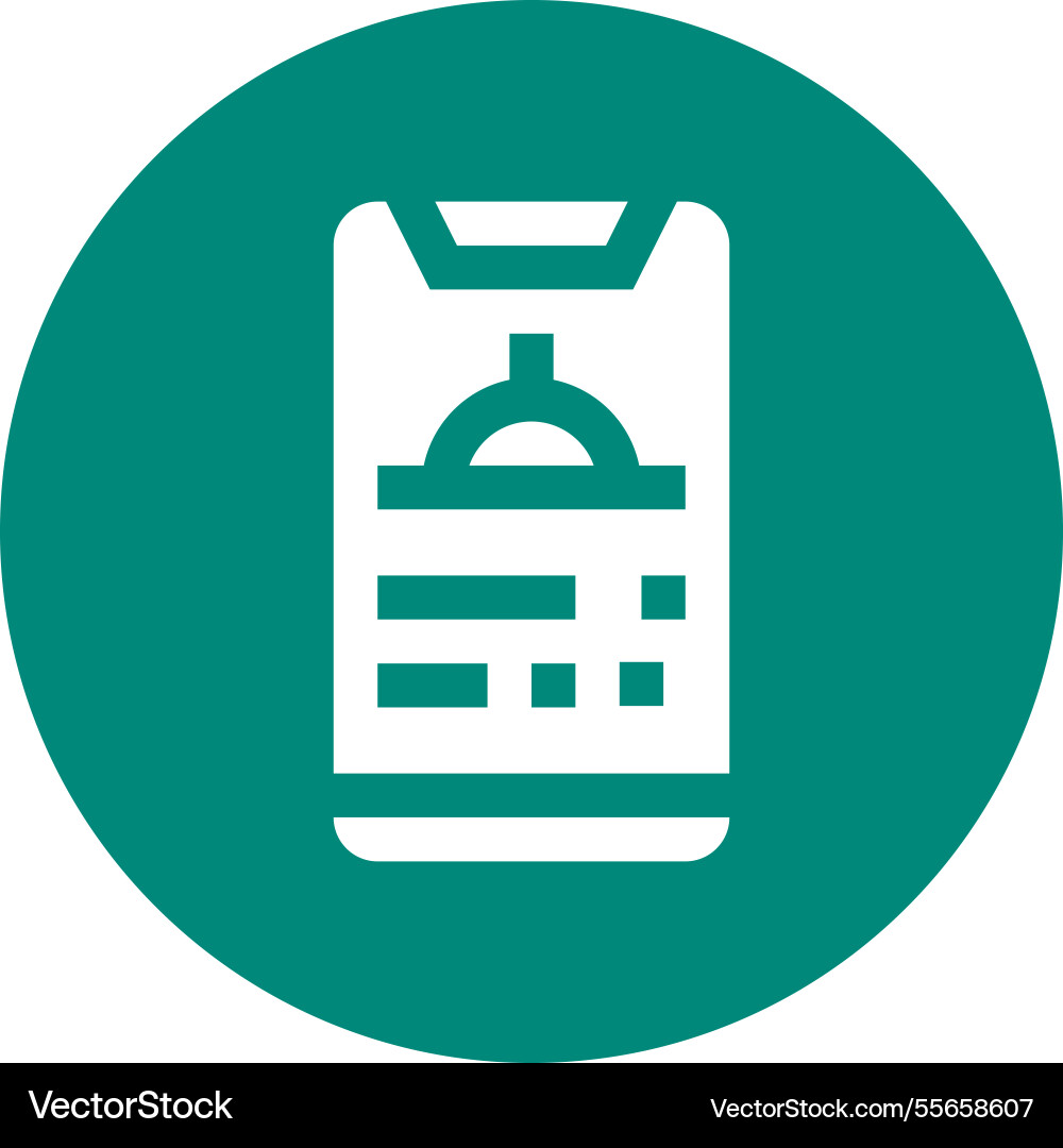 Online food order icon design Royalty Free Vector Image