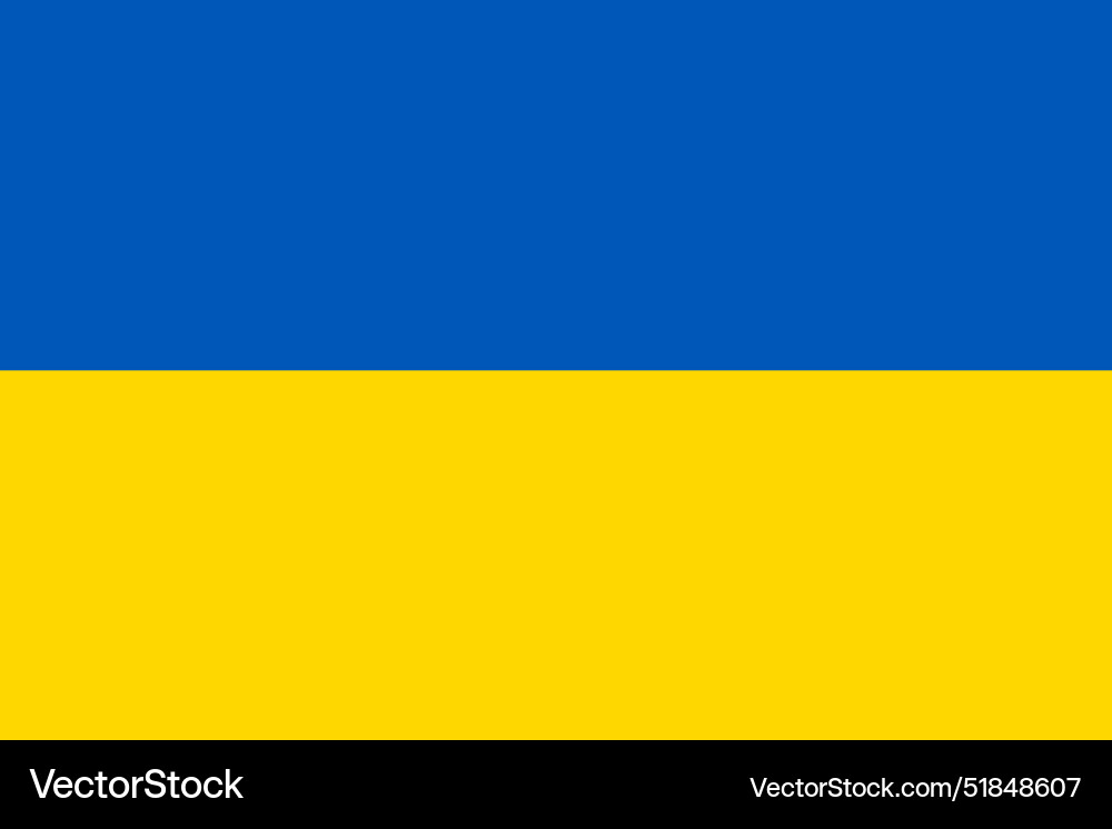 Ukraine flag Royalty Free Vector Image - VectorStock