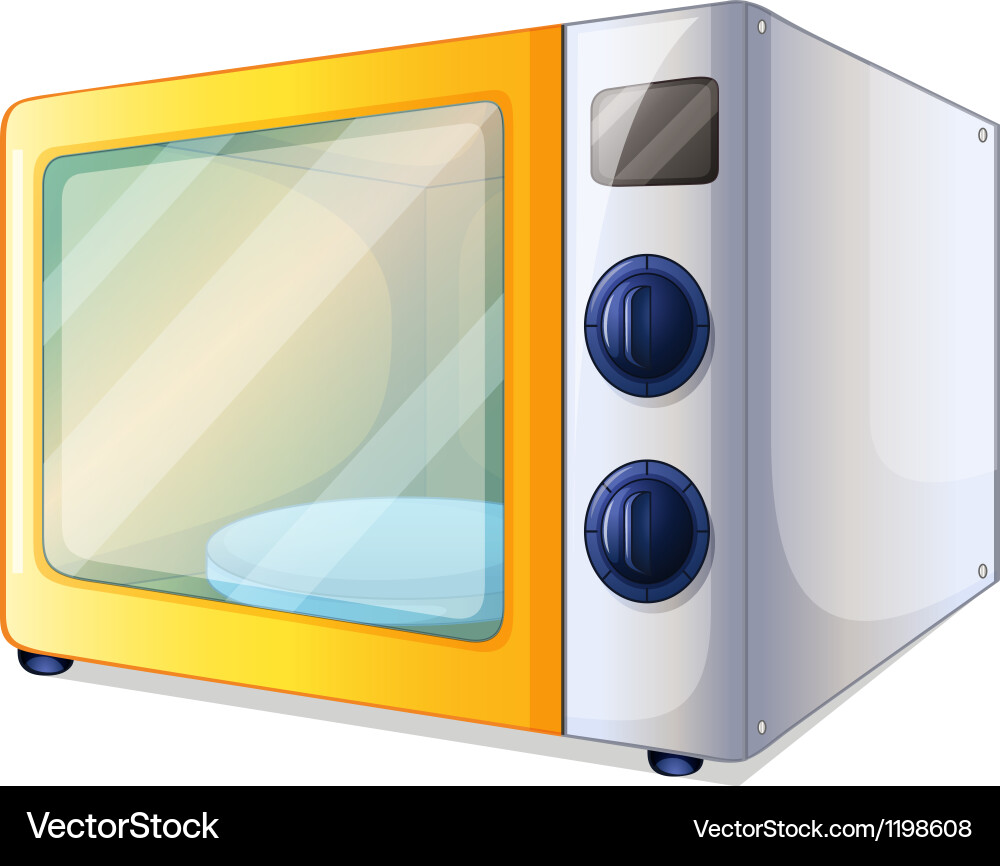 A microwave Royalty Free Vector Image - VectorStock