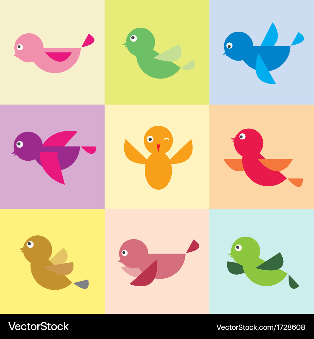 Bird group Royalty Free Vector Image - VectorStock