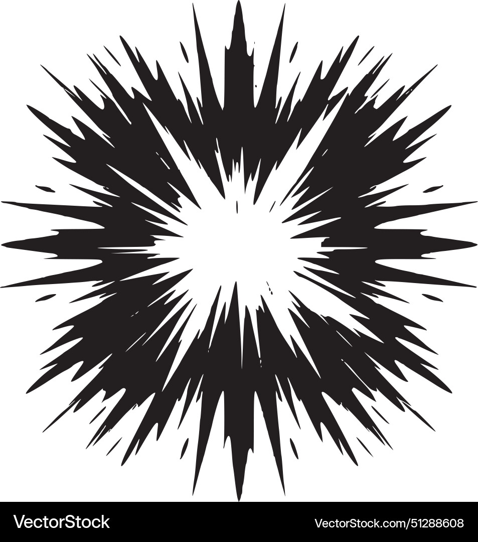 Explosion - minimalist and flat logo Royalty Free Vector