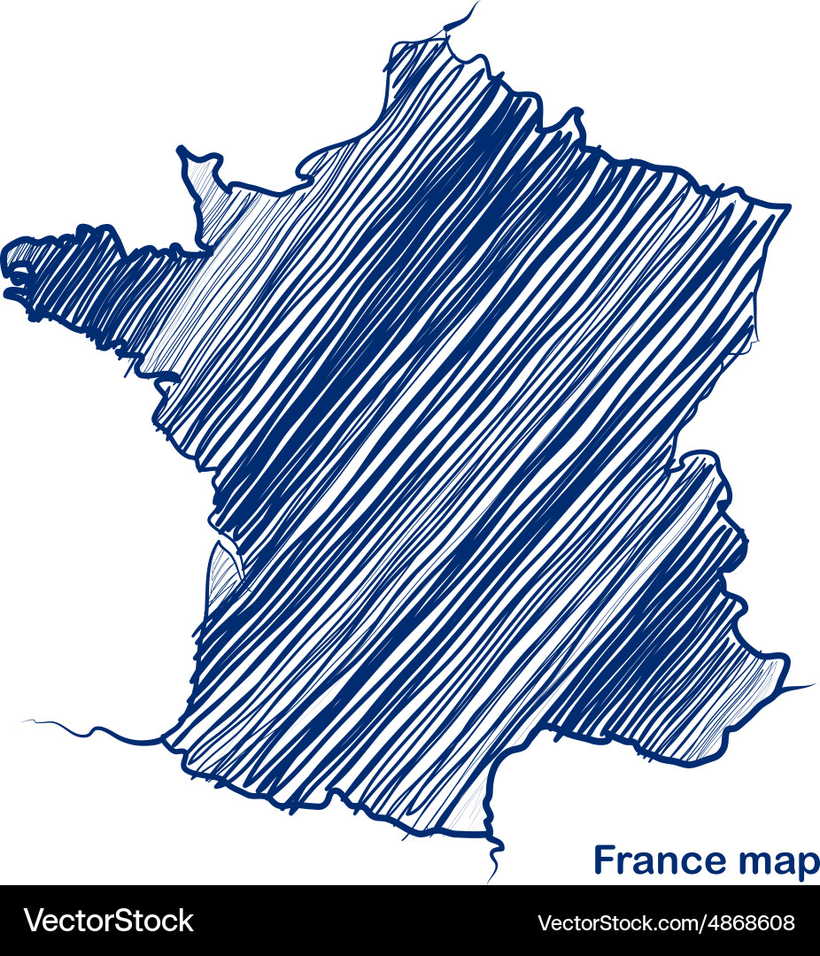 France map Royalty Free Vector Image - VectorStock