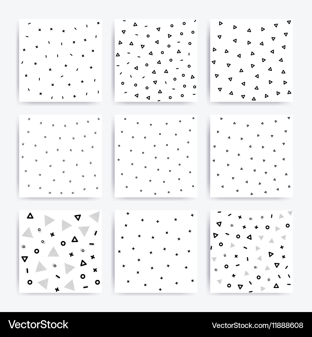 Minimalist Dotted Patterns Royalty Free Vector Image