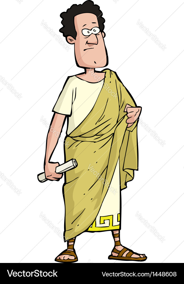 Roman senator Royalty Free Vector Image - VectorStock