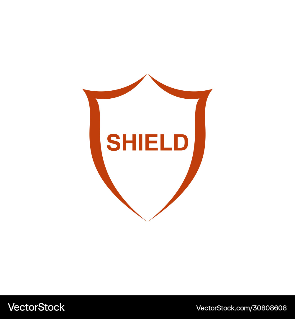 Shield Security Logo Royalty Free Vector Image