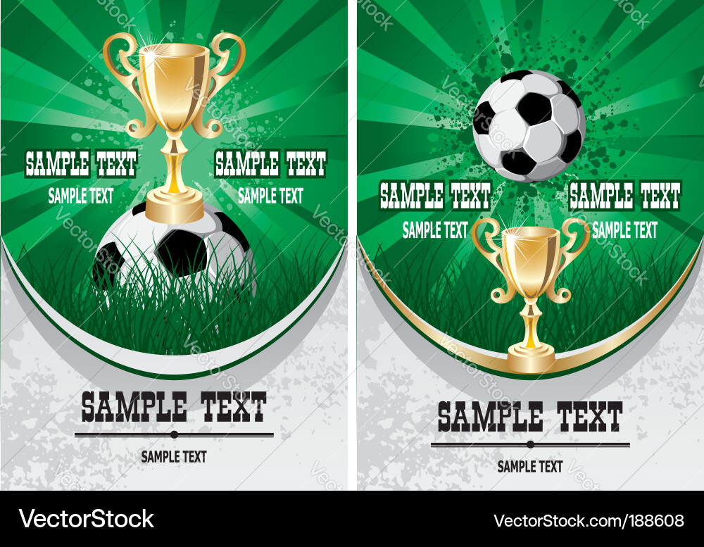 Soccer poster Royalty Free Vector Image - VectorStock