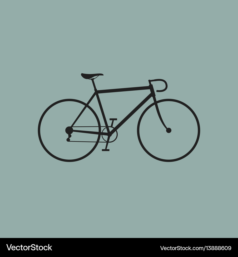 Bike Icon - Simple Style Royalty Free Vector Image