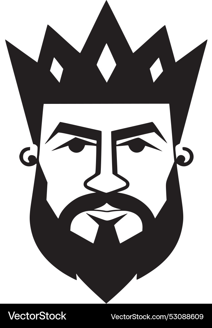 King - minimalist and simple silhouette Royalty Free Vector