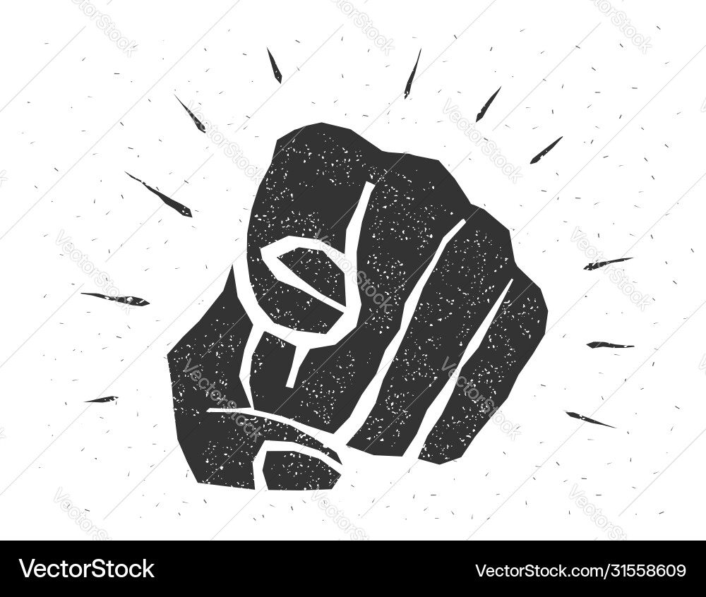 Retro Hand Pointing Forward Royalty Free Vector Image