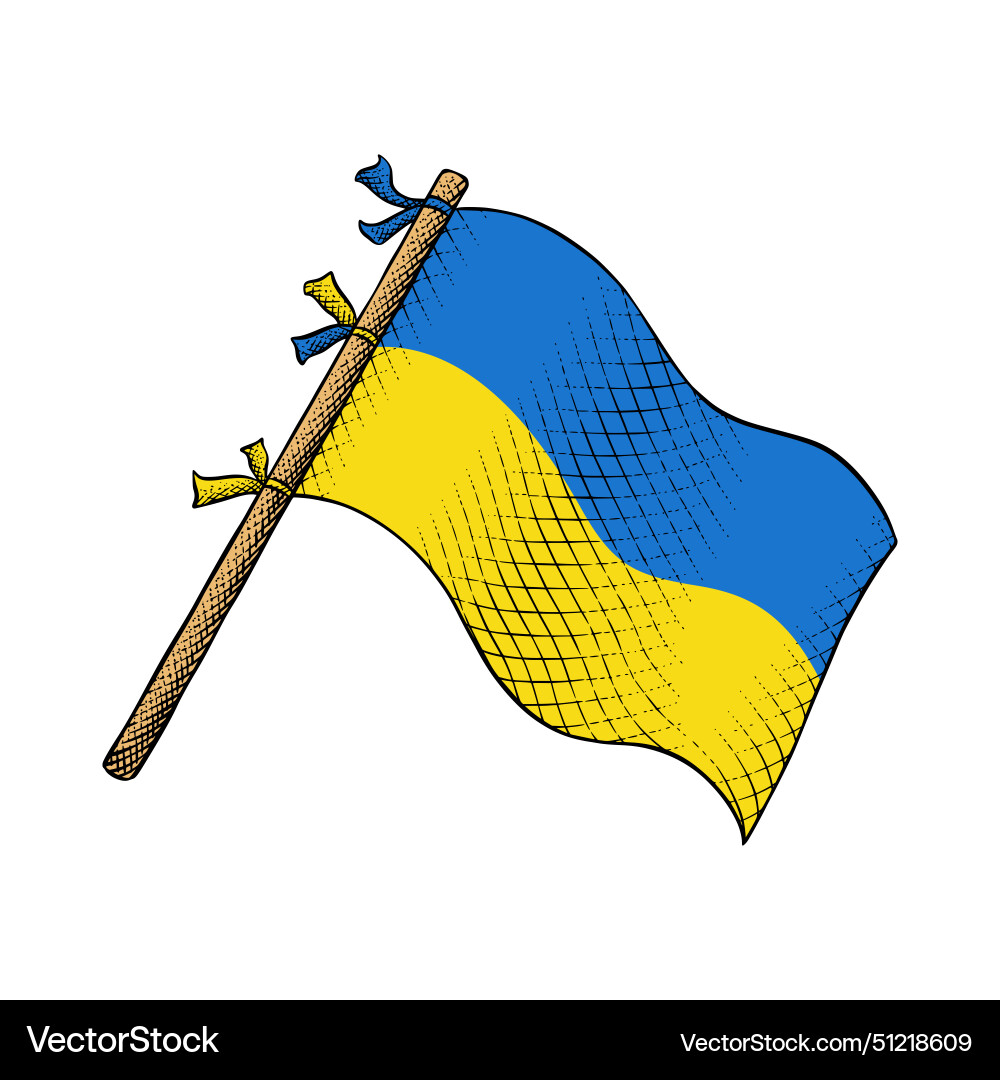 Ukraine flag Royalty Free Vector Image - VectorStock