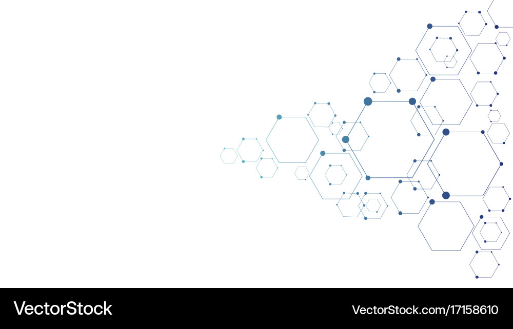 Molecular connection structure Royalty Free Vector Image