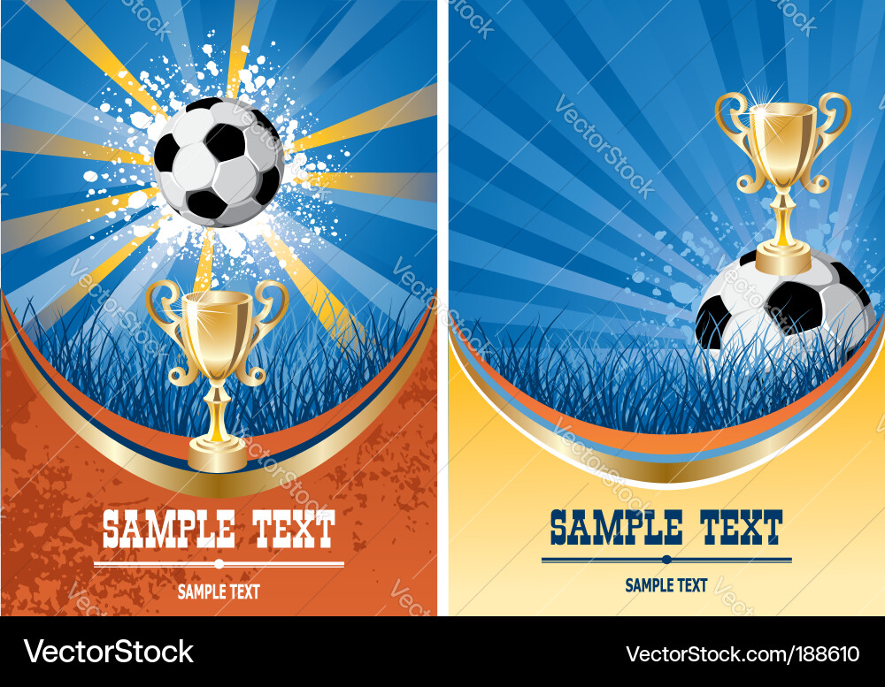 Soccer poster Royalty Free Vector Image - VectorStock