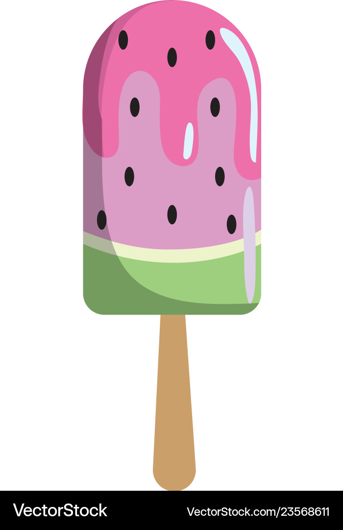 Delicious popsicle cartoon Royalty Free Vector Image