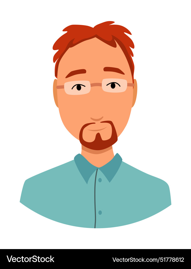 Call center operator avatar without headphone Vector Image