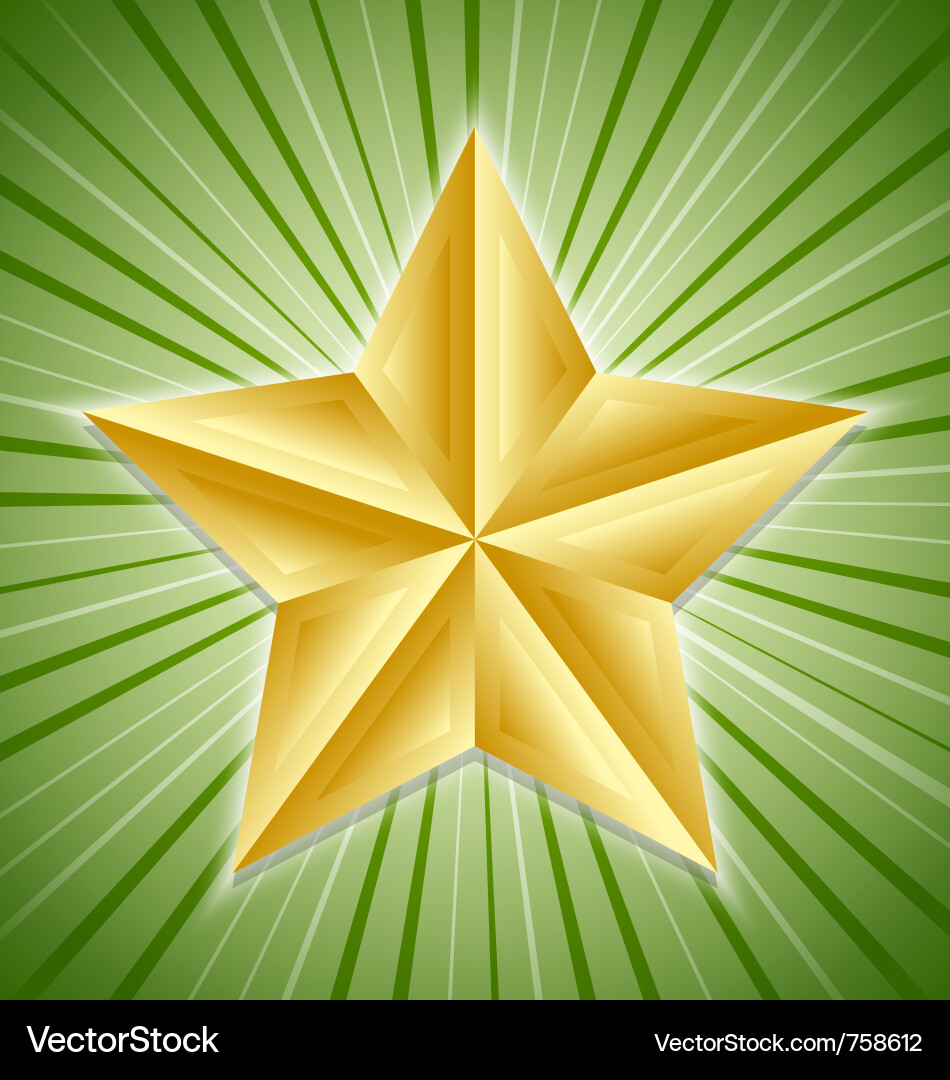 Golden Star Burst Royalty Free Vector Image - VectorStock