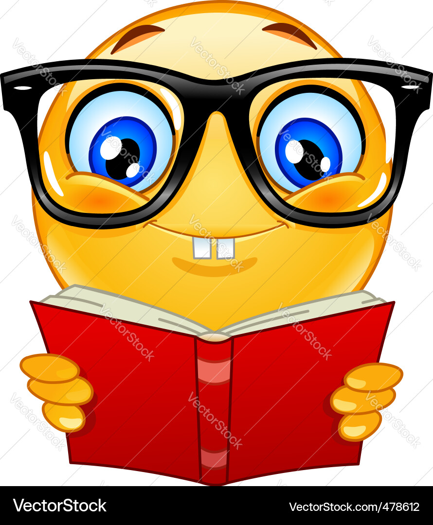 Nerd emoticon Royalty Free Vector Image - VectorStock