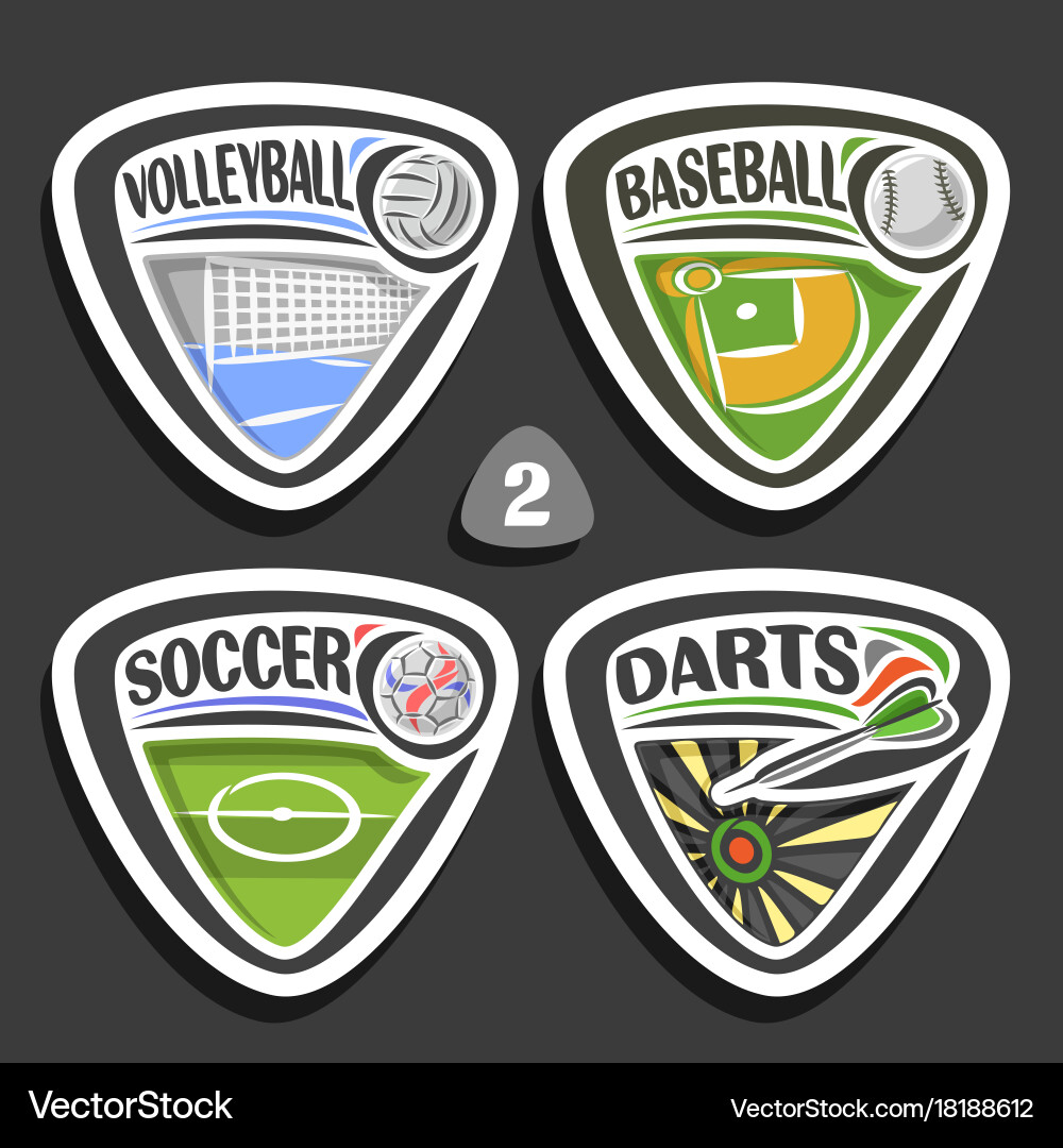 Set of sport logos Royalty Free Vector Image - VectorStock