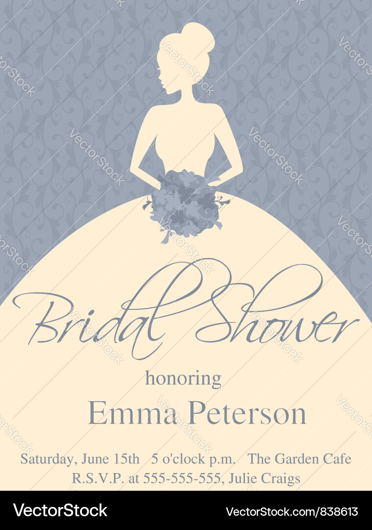 Beautiful bride Royalty Free Vector Image - VectorStock