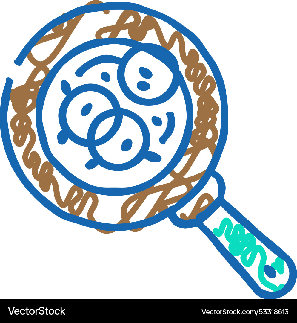 Fried onion icon doodle Royalty Free Vector Image