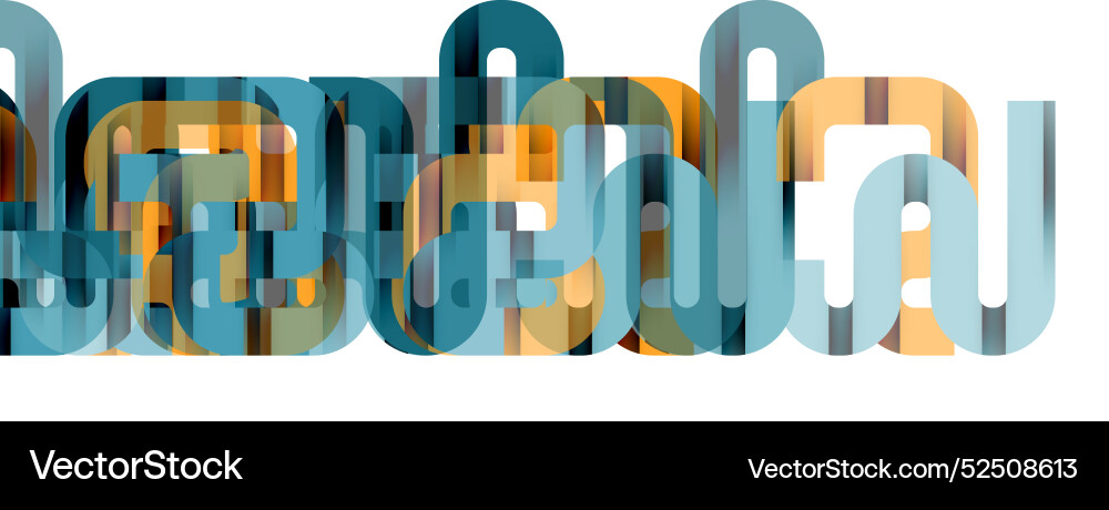 Lines abstract letter style design background Vector Image