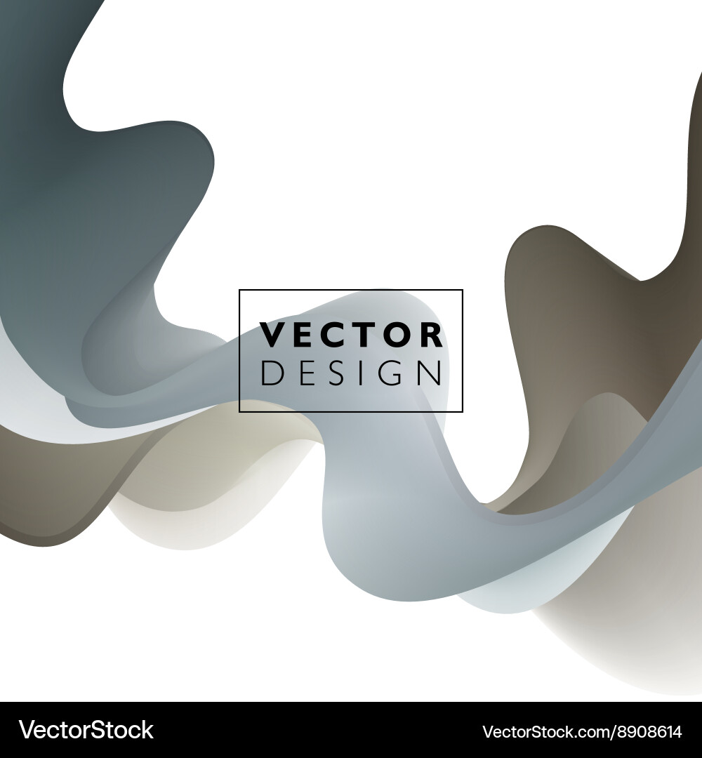 Abstract smooth wave motion Royalty Free Vector Image