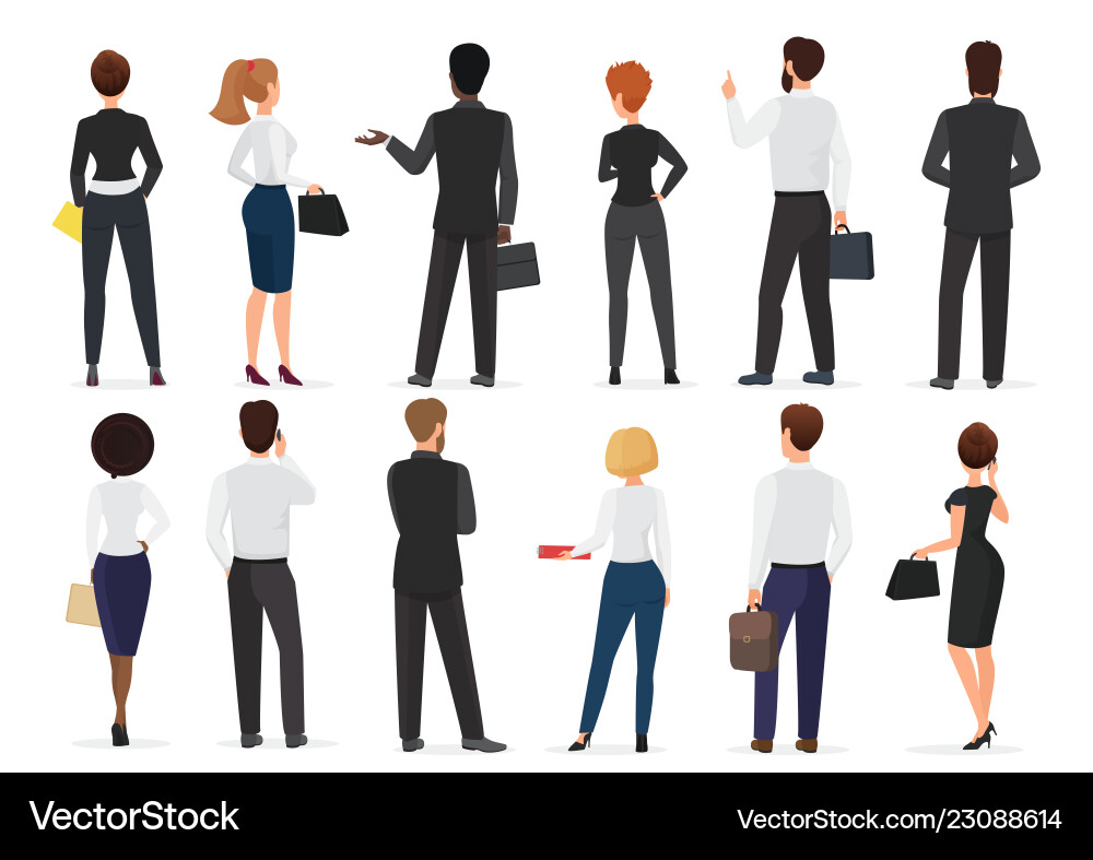 Man Back View Vector Images (over 6,800)