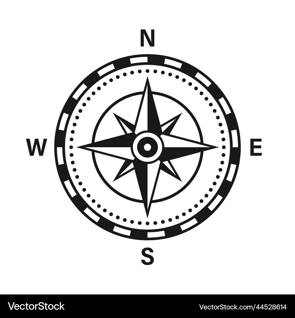 Vintage marine wind rose nautical chart Royalty Free Vector