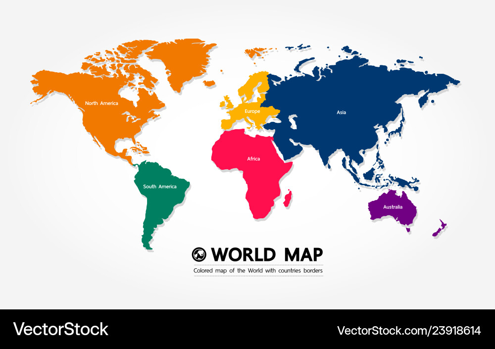 World Map Graphic Royalty Free Vector Image - VectorStock
