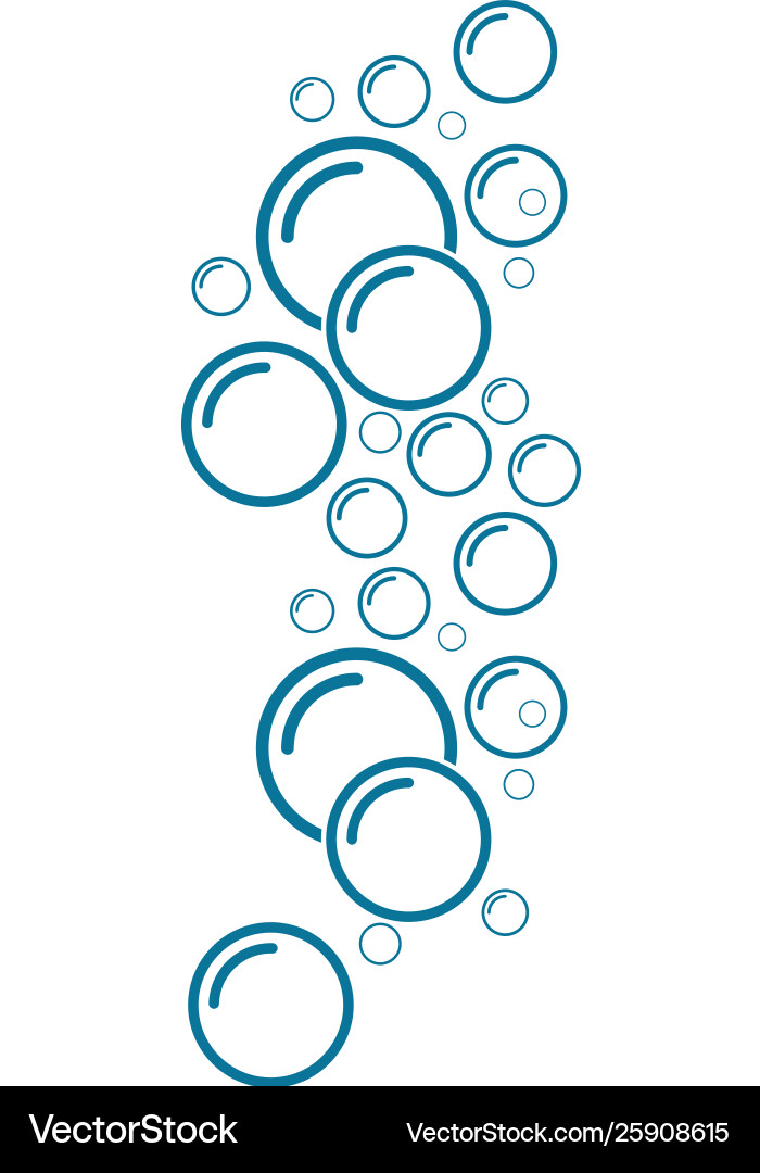 Bubble water Royalty Free Vector Image - VectorStock
