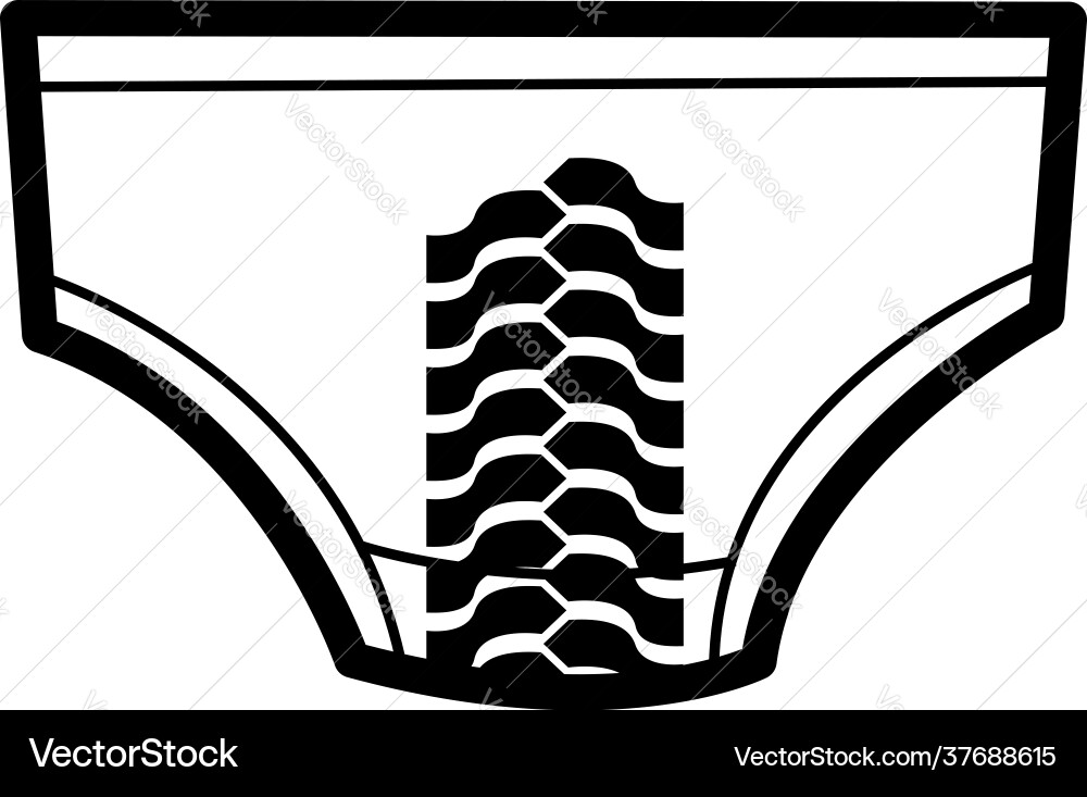 Cartoon Skidmark Underpants Royalty Free Vector Image
