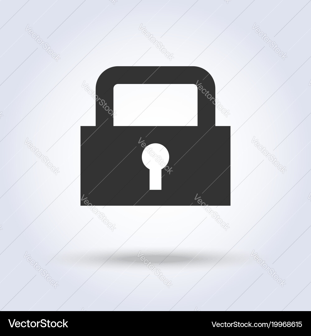 Closed lock icon Royalty Free Vector Image - VectorStock
