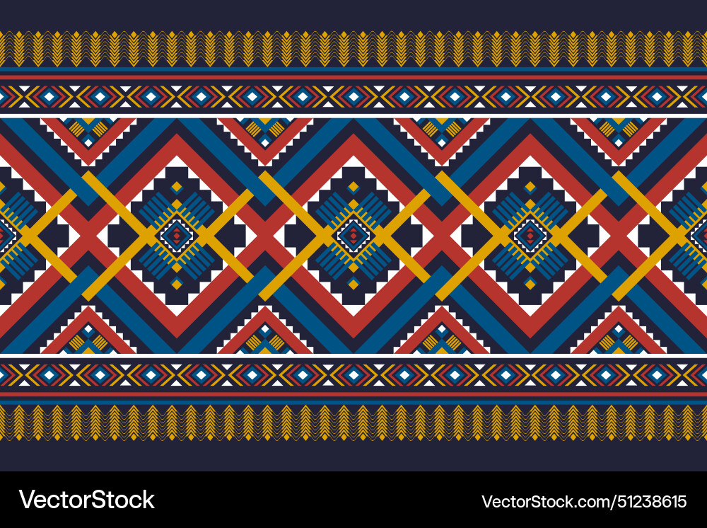 Geometric ethnic pattern traditional tribal Vector Image