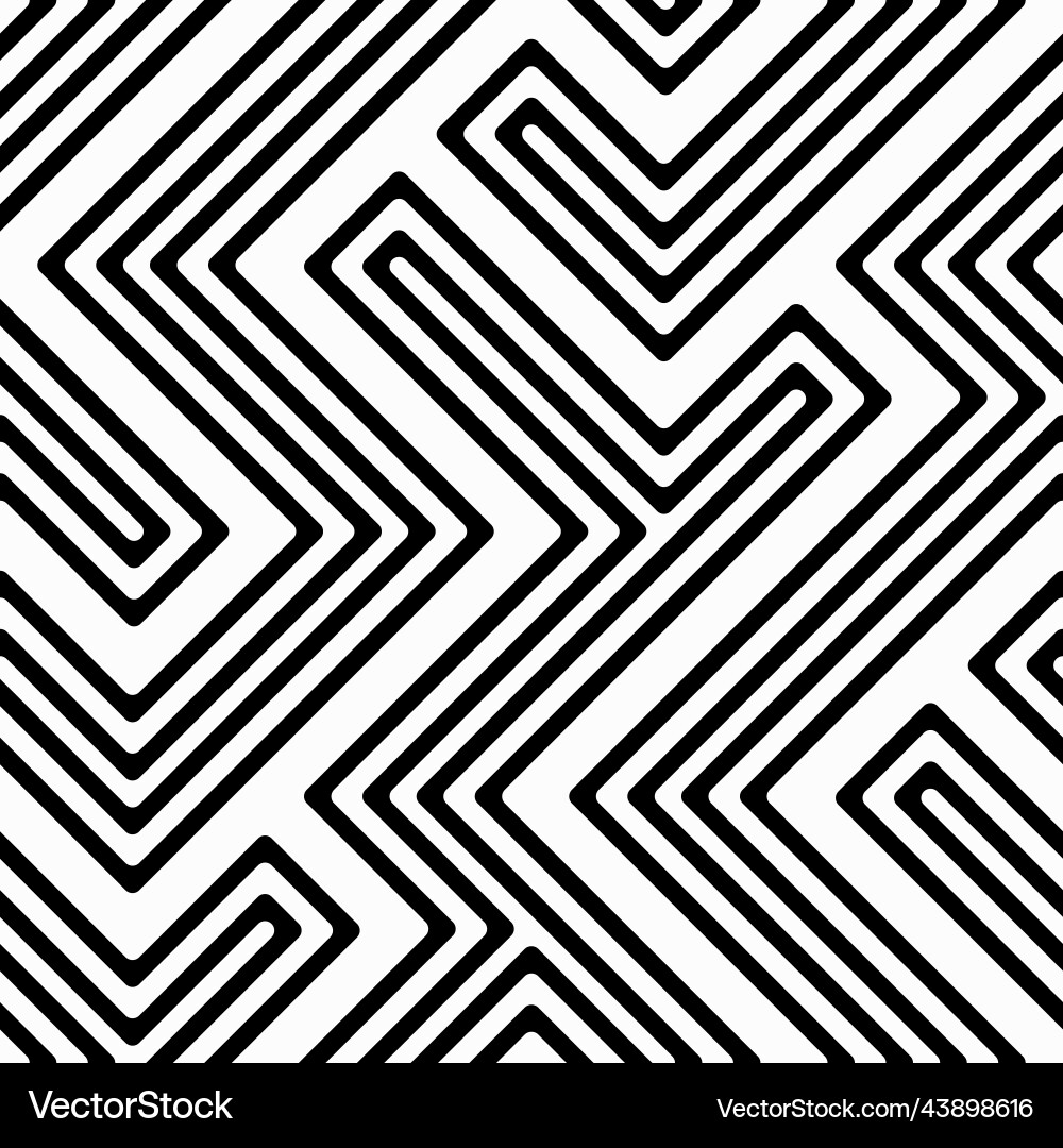 Diagonal maze seamless texture Royalty Free Vector Image