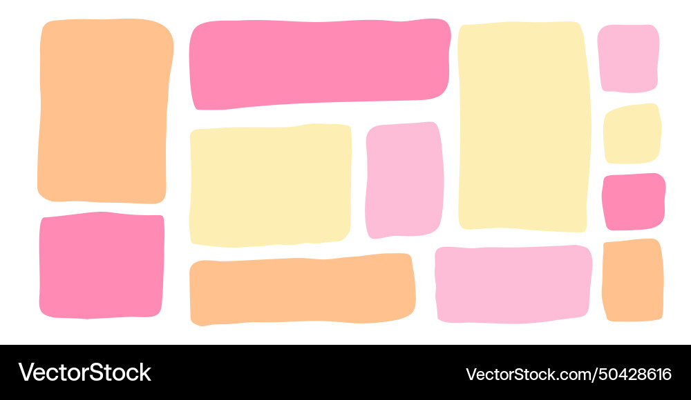 Quote color frames blank template collection Vector Image