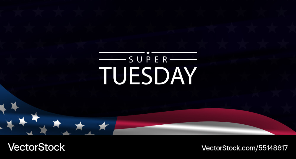 Beyond super tuesday 2025 the impact Royalty Free Vector