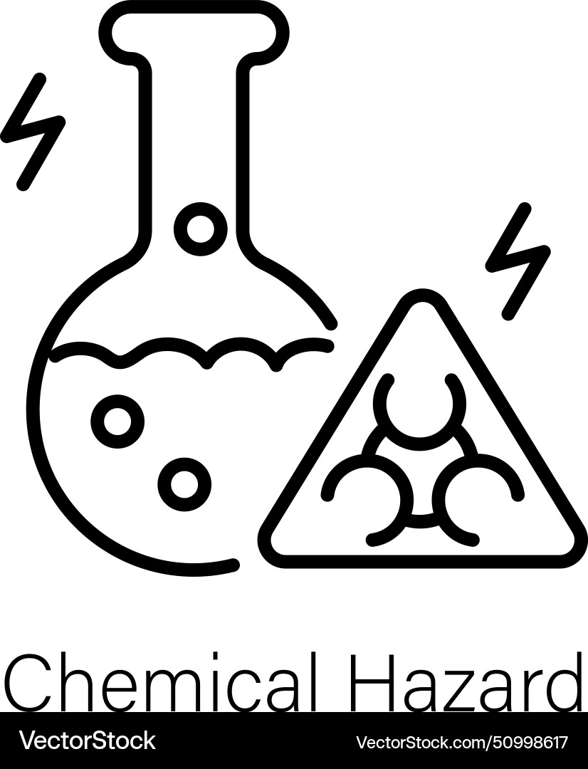 Chemical hazard Royalty Free Vector Image - VectorStock