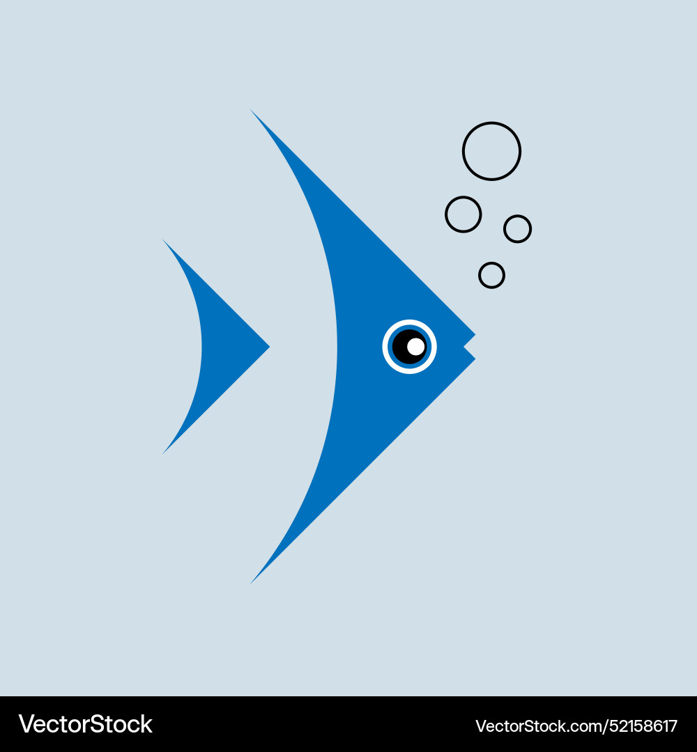 Coral reef fish icon sketch Royalty Free Vector Image