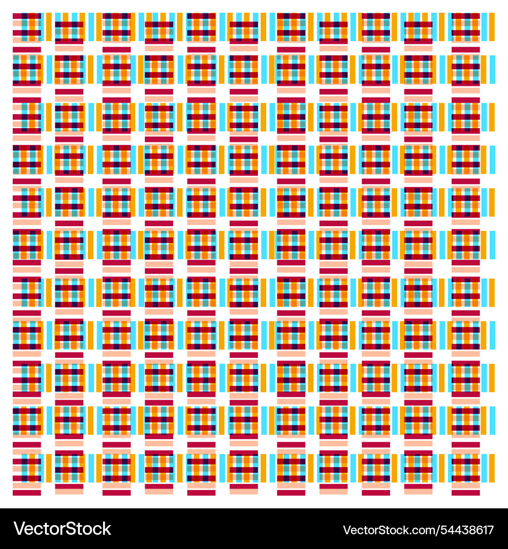 Geometric seamless print pattern red and green Vector Image