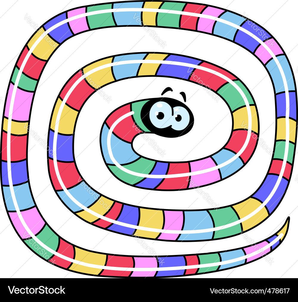Long worm Royalty Free Vector Image - VectorStock