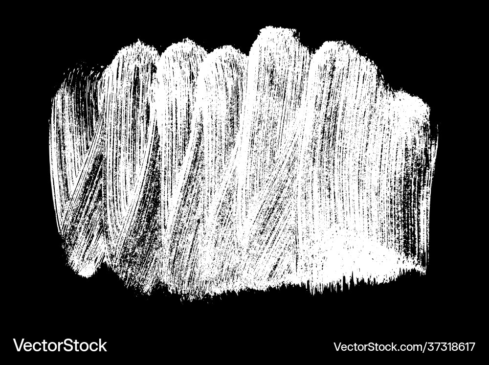 White brush stroke isolated on Royalty Free Vector Image