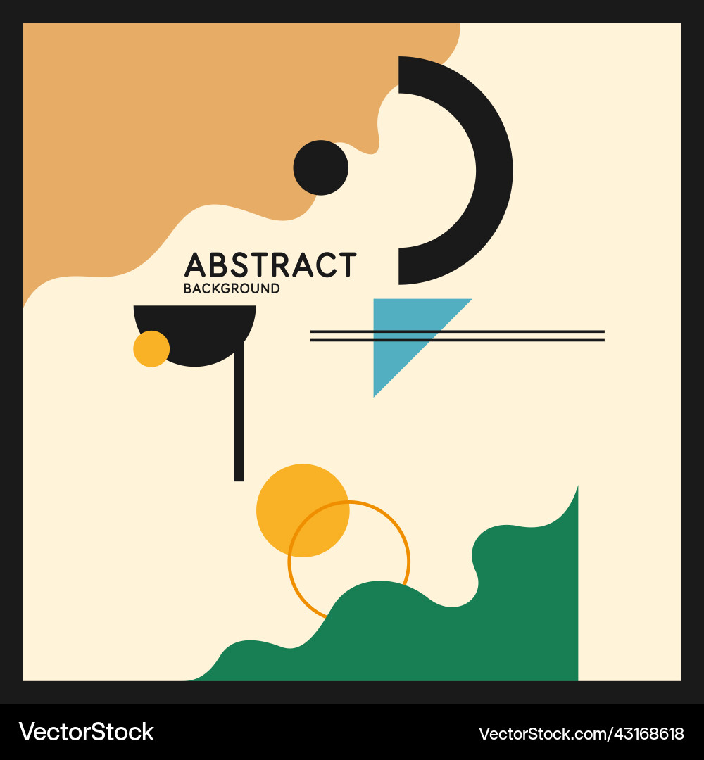 Composition with geometric shapes abstract Vector Image
